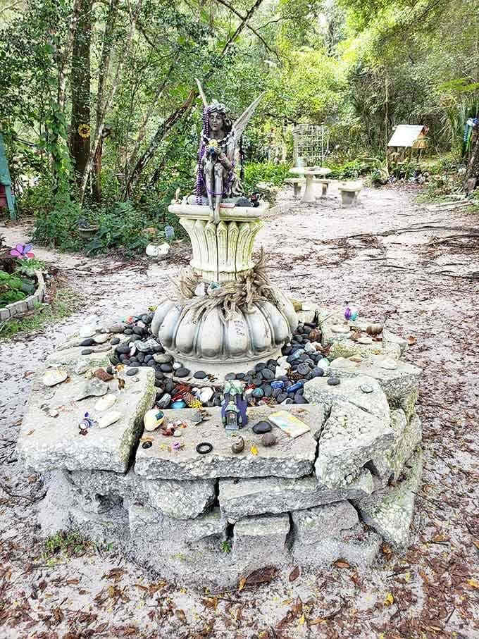 Miniature fairy gardens showcase intricate details and tiny furnishings that would make even the pickiest fairy feel right at home in their woodland dwelling.