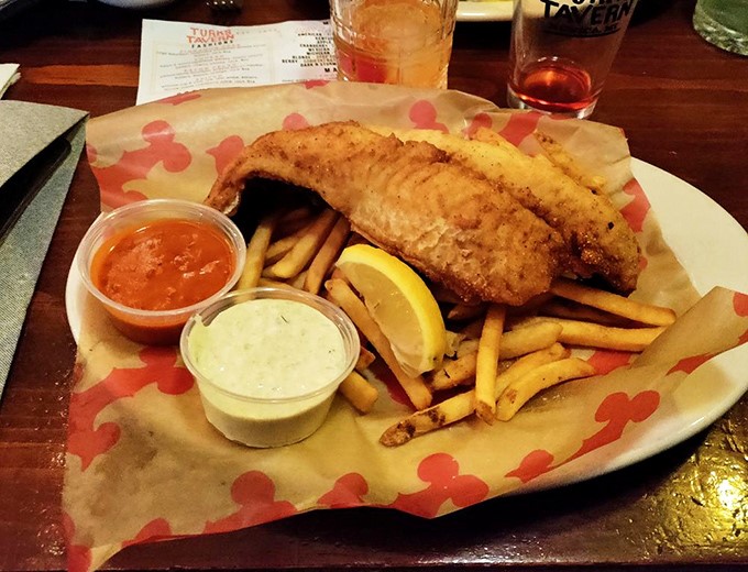 Fried Walleye: Michigan's favorite fish gets the royal treatment&mdash;lightly battered, perfectly fried, and served with fries that could make a Frenchman weep with joy.
