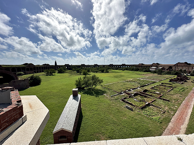 The fort's interior parade ground whispers tales of soldiers who probably complained about being stationed in paradise. Humans are never satisfied.