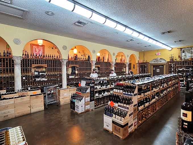 A wine cellar that makes you feel sophisticated just walking through it, even if your usual selection process is "pretty label."
