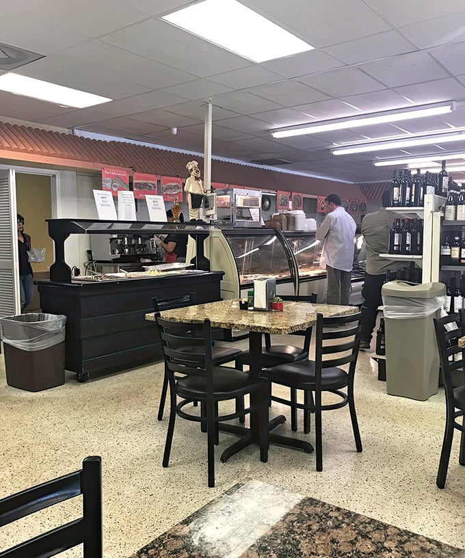 At the counter, culinary magic happens &ndash; sandwiches assembled with the precision and care of artisans who know good food matters.