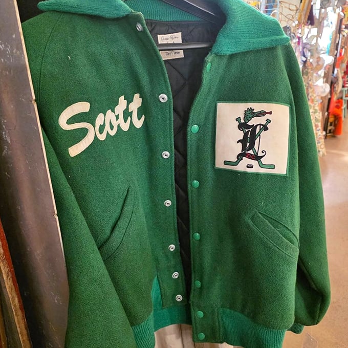 Who was Scott? This vintage letterman jacket holds the secrets of high school glory days when school spirit came wool-lined and patch-adorned.