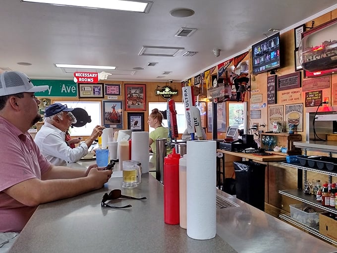 At the counter, where the real magic happens &ndash; friendly staff who remember your order and your life story with equal precision.