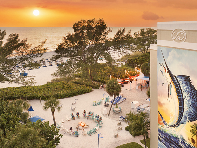 Sunset at RumFish Beach Resort paints the sky in impossible colors, turning ordinary moments into the kind that end up framed on living room walls.