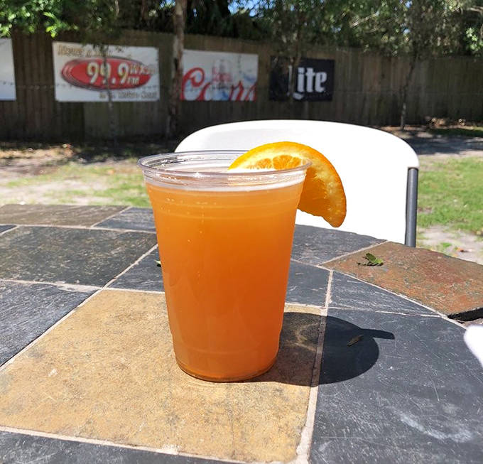 A refreshing orange brew garnished with citrus &ndash; the perfect companion for seafood feasts when the Florida sun beats down.