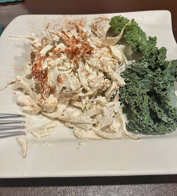 Ocheechobe Salad: Delicate strands of hearts of palm dance with seasonings on the plate, a Florida delicacy that's been tempting palates since bootleggers roamed these waters.