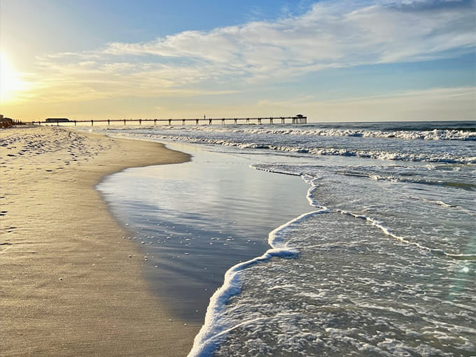 Sunset paints the Gulf in colors that look photoshopped but are completely real, reminding you why people fall in love with Florida.