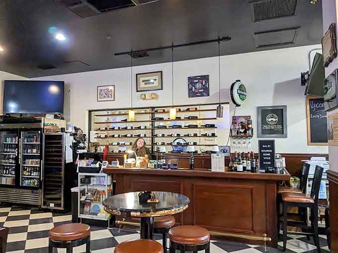 This cozy bar and lounge space invites lingering over drinks, where time slows down and conversations stretch pleasantly into evening.