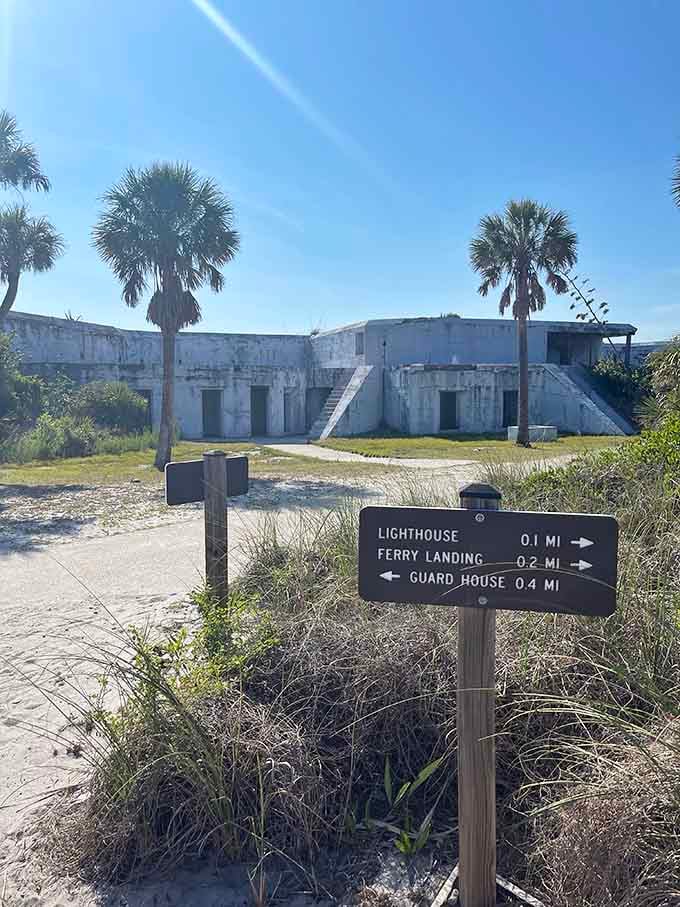When the signs point to lighthouse, ferry landing, and guard house, you know you're in for some serious exploring.