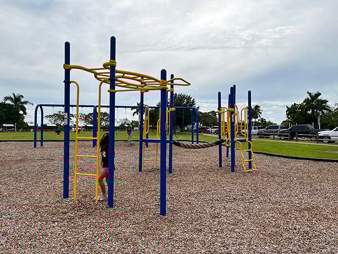 Childhood simplified &ndash; this playground reminds us that fun doesn't need batteries or Wi-Fi to work properly.