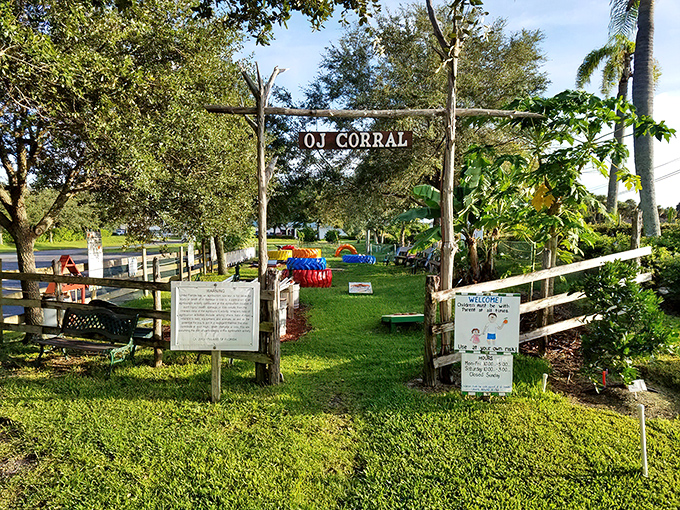 The OJ Corral &ndash; where kids can play while parents finish their meals in what might be the smartest restaurant addition ever.