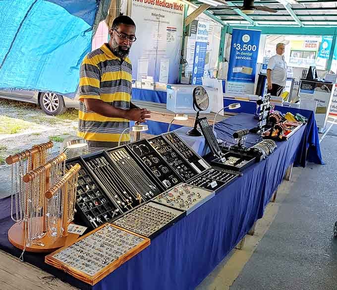 Jewelry displays that sparkle with possibilities, from costume pieces to serious investments, all waiting for someone to appreciate their shine.