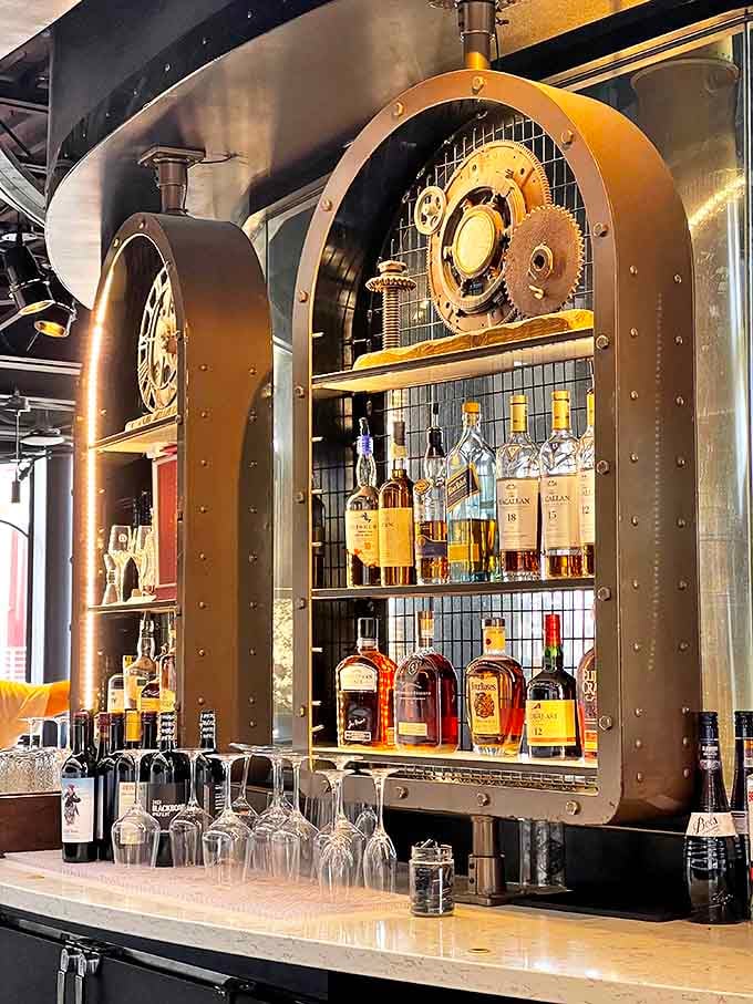 Bar Area: Where stories flow as freely as the drinks, this wood-paneled sanctuary has witnessed first dates, last calls, and everything in between.