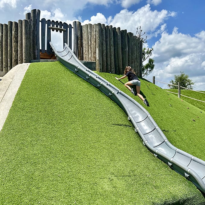 This epic slide promises the kind of childhood thrill that no video game can replicate &ndash; pure gravity-powered joy.
