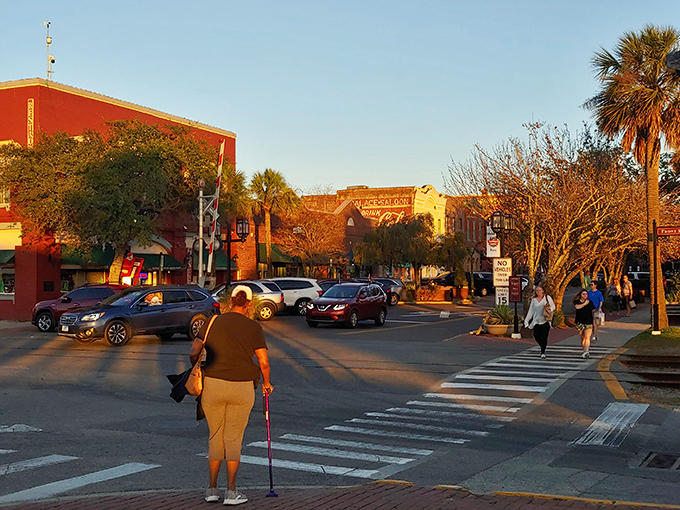 Fernandina Beach's historic district invites exploration, where brick streets lead to treasures both architectural and culinary.