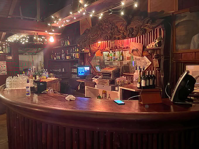 The curved wooden bar has witnessed nearly a century of celebrations, first dates, and the kind of conversations that flow as smoothly as the drinks.