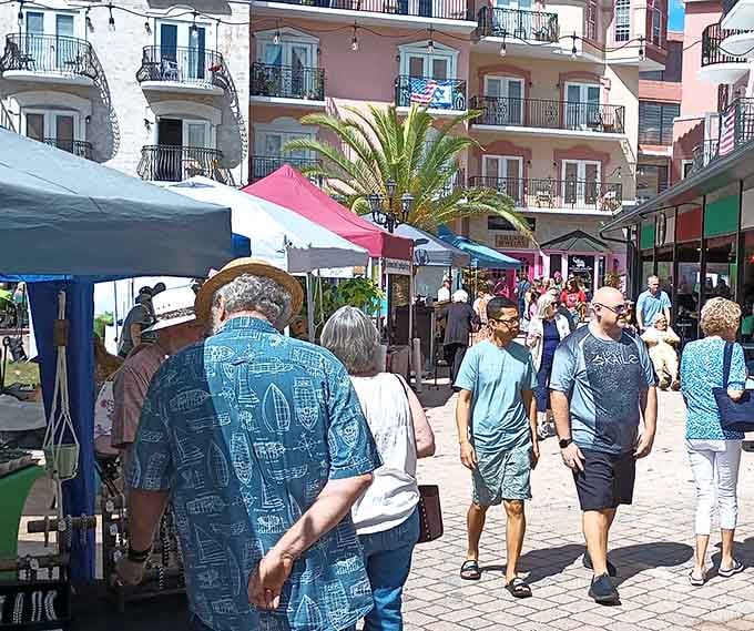 Weekend crowds fill the village with energy and life, turning a simple shopping trip into a genuine community experience worth savoring.
