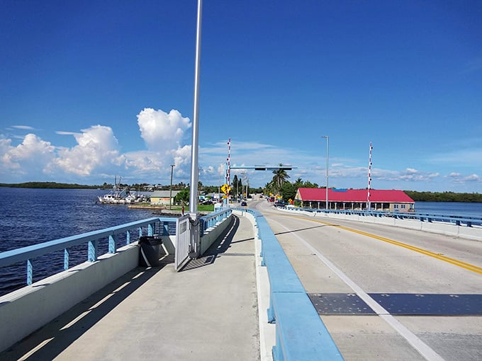 The bridge to somewhere special &ndash; Matlacha's connection to the mainland feels like crossing into a more colorful dimension.