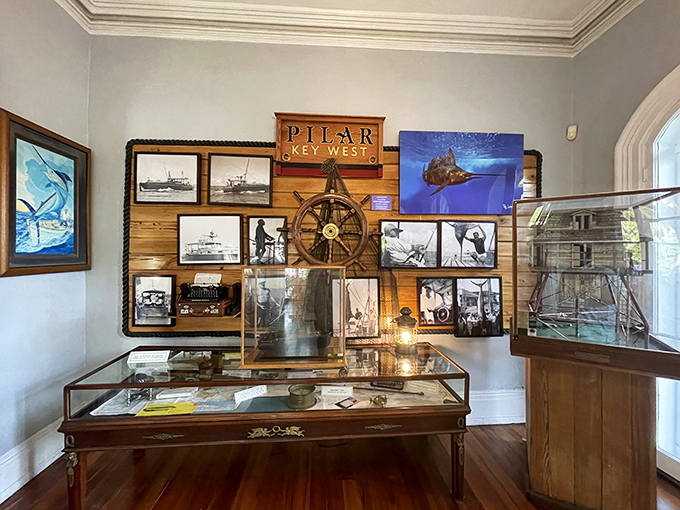 Maritime history meets literary legend in this display celebrating Hemingway's deep connection to the sea.