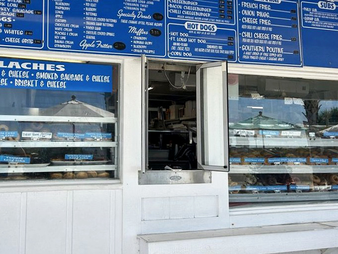 The order window &ndash; a portal to happiness where dreams come true in the form of fried dough.