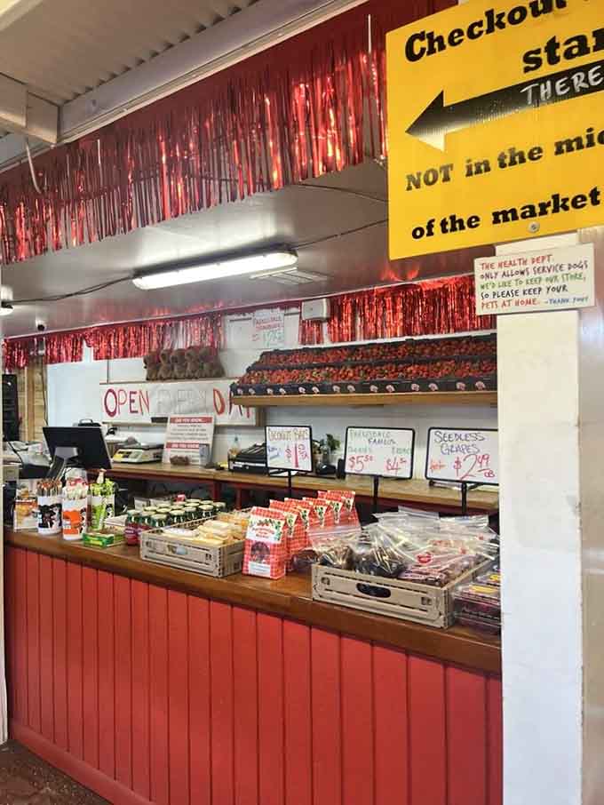 The shelves are stocked with jams, jellies, and enough homemade treats to keep your pantry happy for months.
