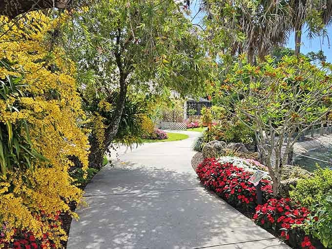 These pathways wind through gardens so lush you half expect a butterfly to hand you a map.