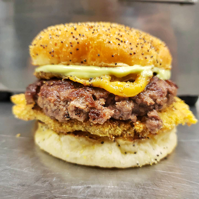 The Vinsani Peameal Bacon Burger showcases Canadian bacon and melty cheese &ndash; international relations never tasted so good.