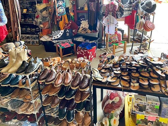 Shoe symphony! Leather loafers and huaraches creating a melody of footwear possibilities for every walking style.