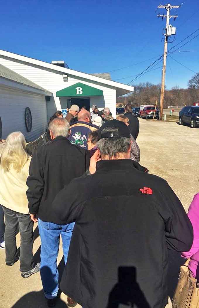 Guests: The line forms early for Wisconsin's beef temple. These pilgrims know that patience leads to palate paradise.