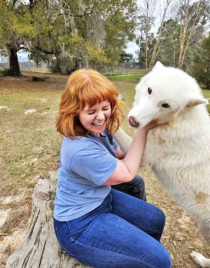 Joy radiates from this interaction – when was the last time something wild made you smile this genuinely?