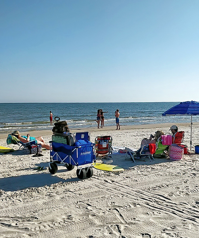Beach-goers enjoy Florida's famous white sands, unaware that the best view of this paradise comes from horseback.