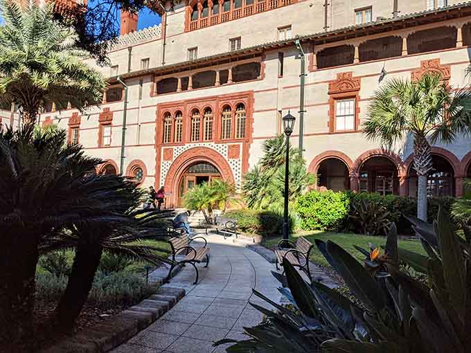 Ornate details everywhere you look, because apparently the architects believed that if some decoration is good, more is better.