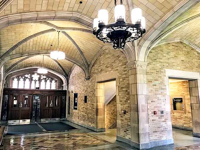 The Constitution stands proudly displayed, reminding future attorneys of the foundation upon which their entire profession is built.