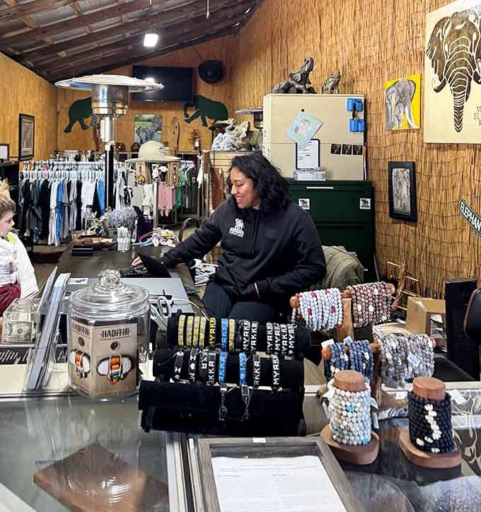 The gift shop offers elephant-themed treasures where every purchase supports conservation efforts, making that souvenir t-shirt feel like genuine activism in action.