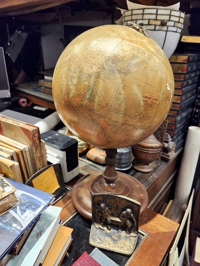 The world at your fingertips &ndash; this antique globe shows boundaries long since redrawn, empires fallen, and places renamed by history.