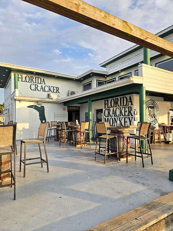Outside seating offers the full Florida experience &ndash; sunshine, fresh air, and the kind of casual dining atmosphere that makes vacation memories stick.