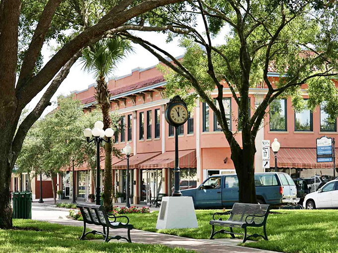 The area near Circle Park Drive maintains that perfect small-town aesthetic where everything feels accessible, manageable, and designed for humans rather than cars with occasional human passengers.