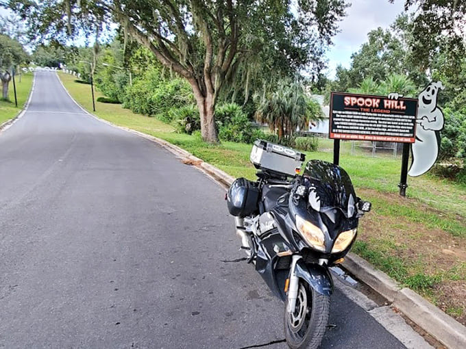 A friendly ghost marks the spot where physics takes a vacation and legends come alive.