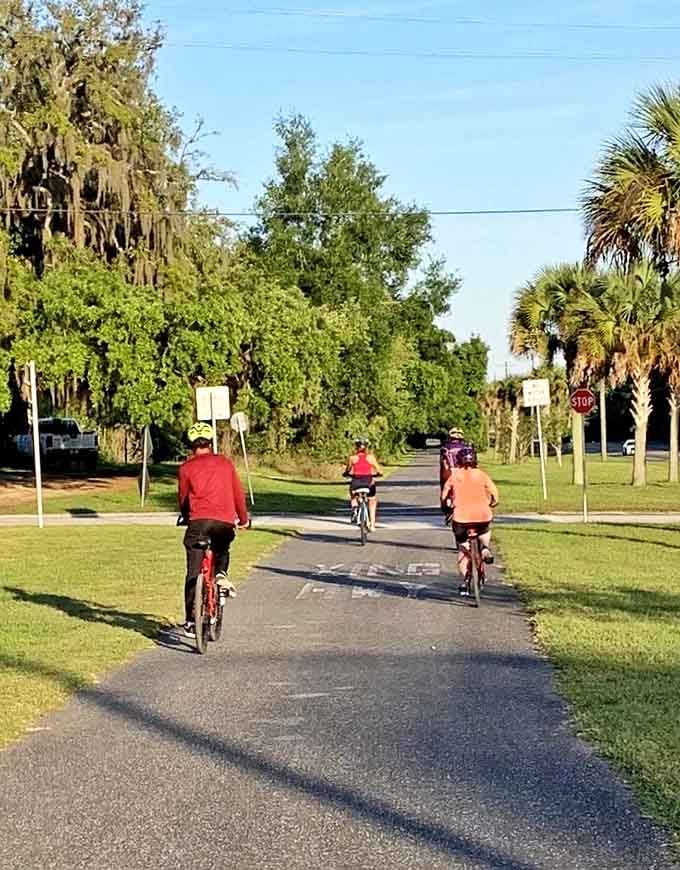 These cyclists prove that the best way to explore Florida's hidden gems is with friends who won't judge you for stopping every five minutes to catch your breath.