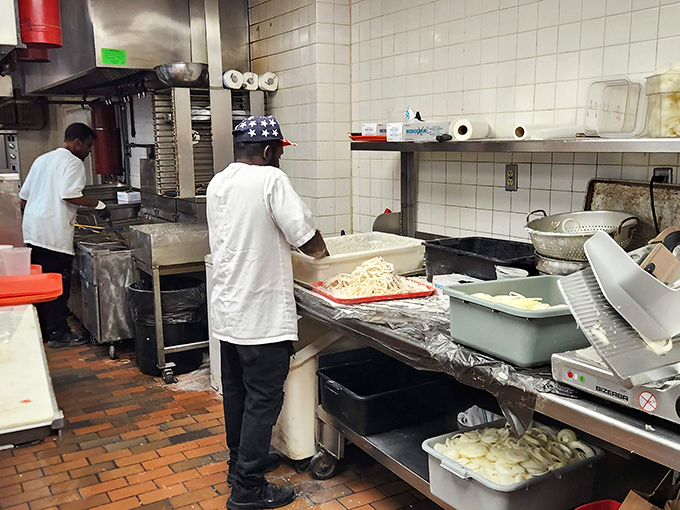 Behind the scenes, the kitchen works its magic, transforming quality ingredients into the edible art that graces your table.