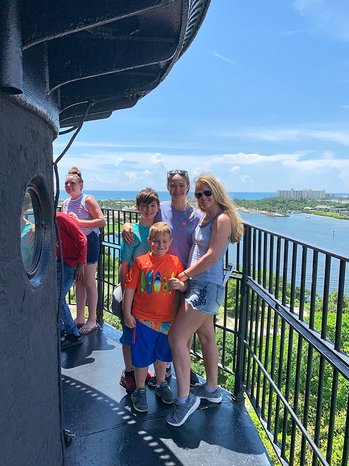 Victorious climbers enjoy their hard-earned reward &ndash; panoramic views that stretch to the curve of the Earth.