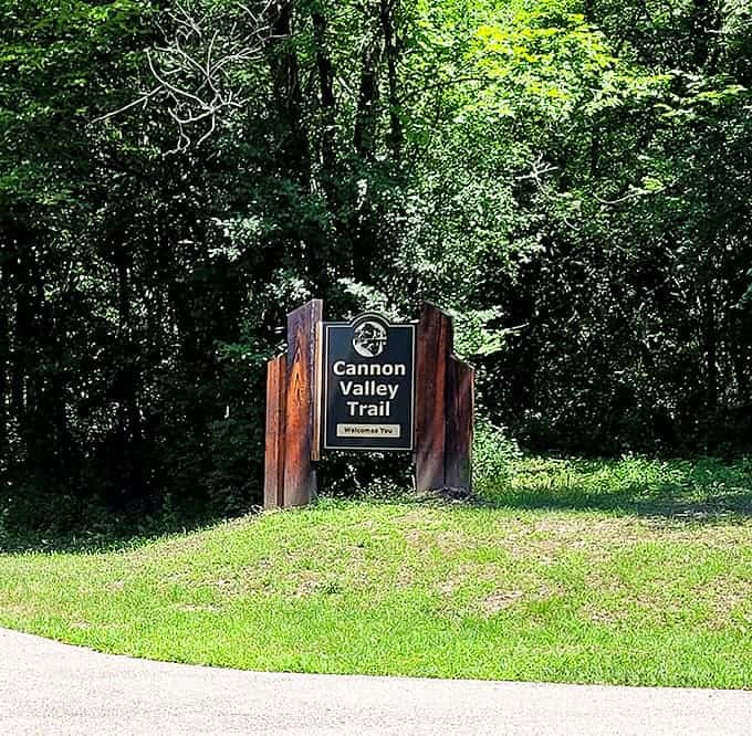 The official welcome sign standing proud like a host greeting guests, ready to introduce you to 20 miles of Minnesota's finest scenery.