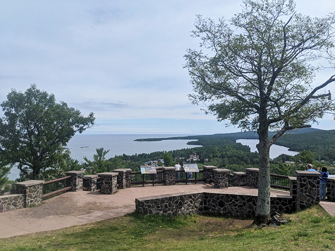 Brockway Mountain Drive offers panoramic views that make you understand why early explorers thought they'd discovered heaven when they found the Keweenaw.