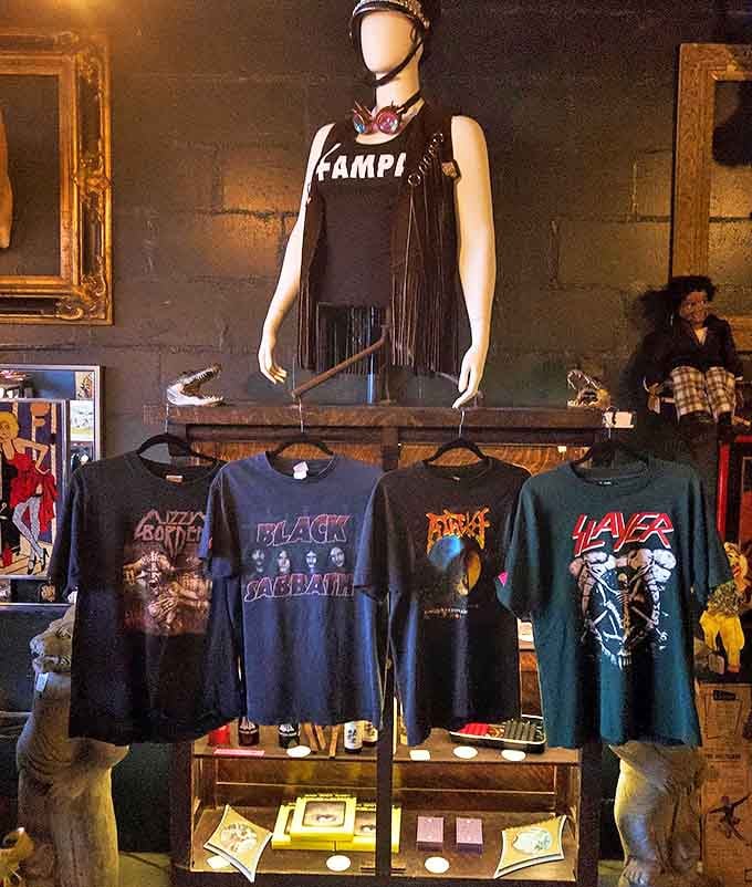 Rock 'n' roll history hangs on display with these vintage band tees, each one offering wearable nostalgia for fans of Ozzy, Sabbath, and headbanging classics.