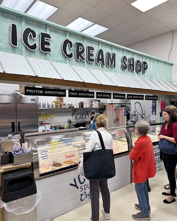 Ice Cream Shop: Where decisions are deliciously difficult and calories don't count if you're smiling while consuming them.