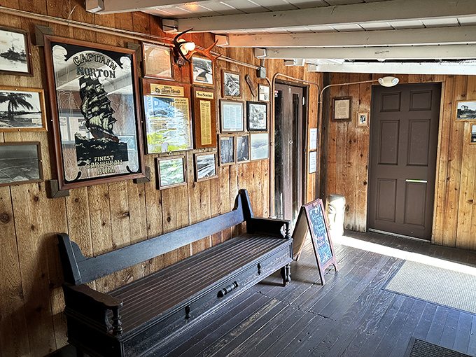 The entrance to Cap's Place sets the tone for what's to come &ndash; unpretentious, historic, and promising an experience rather than just a meal.