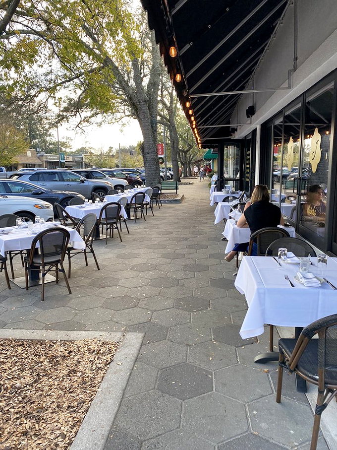 White-clothed tables line the sidewalk, offering al fresco dining where you can twirl pasta in the Florida sunshine &ndash; a little slice of Italian heaven.