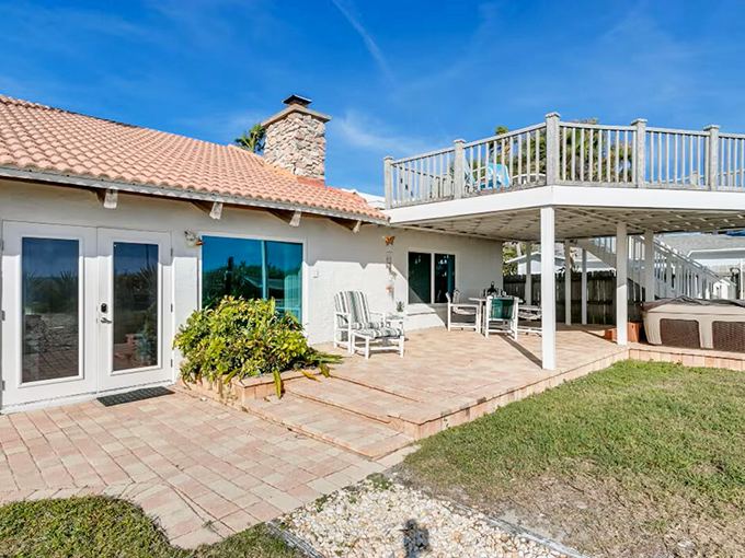 Multi-level outdoor living spaces that bring the beach to your doorstep and the vacation to your soul.