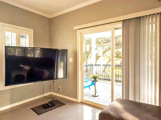 Entertainment options abound, but the real show happens just beyond those sliding glass doors where nature stages its ever-changing performance.