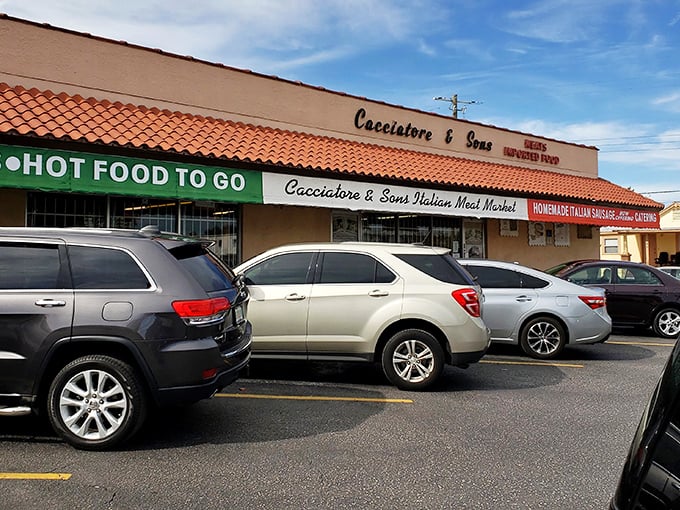 The storefront promises exactly what awaits inside &ndash; authentic Italian fare that's been drawing loyal customers for generations.